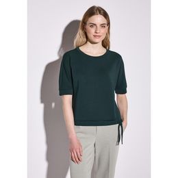 Street One Damen Street One Sweatshirt, mit Tunnelzug am Saum gr&uuml;n 34