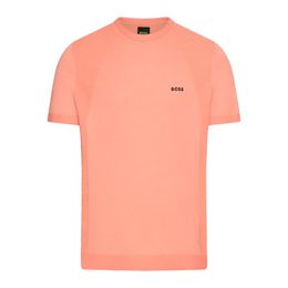 BOSS Green Herren BOSS Green Rundhalspullover &raquo;Momentum Lite T24&laquo; mit Strukturmix rot XXL