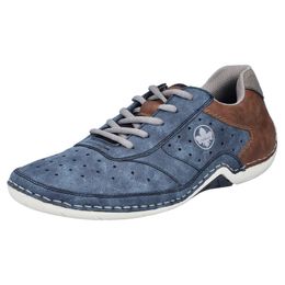 Rieker Herren Sneaker , Schn&uuml;rschuh, Halbschuh, Freizeitschuh mit MemoSoft-Innensohle blau 41