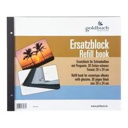 Goldbuch Ersatzblock 83 076 schwarz 29x24cm f&uuml;r Schraubalben 30x25cm