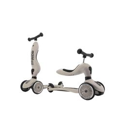 Scoot & Ride Highwaykick 1 Rutscherfahrzeug und Scooter - Farbe: Ash | Gr.: onesize