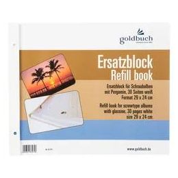 Goldbuch Ersatzblock 83 075 weiss 24x29 cm f&uuml;r Schraubalben 30x25cm