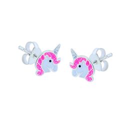 schmuck23 Ohrringe 925 Silber Einhorn in Bunt | Gr.: onesize