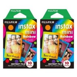 Fujifilm Instax Mini Film Rainbow Single 2er Pack