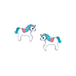 schmuck23 Ohrringe 925 Silber Einhorn in Bunt | Gr.: onesize