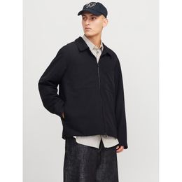 Jack & Jones Jack & Jones Damen Hemdjacke &raquo;JJEPERFECT SHACKET SN&laquo; ohne Kapuze mit Brusttaschen schwarz M
