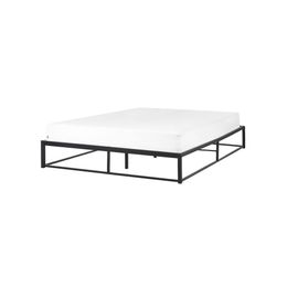 Beliani Doppelbett VIRY in Schwarz - (W) 166 x (H) 30 x (L) 206 cm | Gr.: onesize