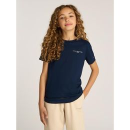 Tommy Hilfiger M&auml;dchen T-Shirt &raquo;MINI CORP T-SHIRT&laquo; in Unifarbe blau 74