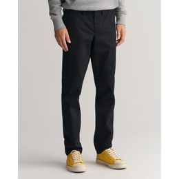 Gant Herren Chinohose &raquo;SLIM TWILL CHINOS&laquo; mit gef&uuml;tterten Seitentaschen schwarz 32, L&auml;nge 36