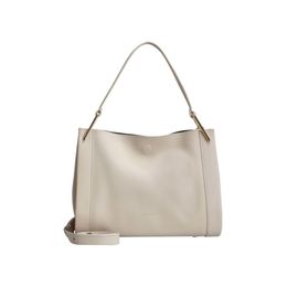 Coccinelle Wallace - Schultertasche 28 cm (lambskin white/laurel green) in lambskin white/laurel green | Gr.: onesize