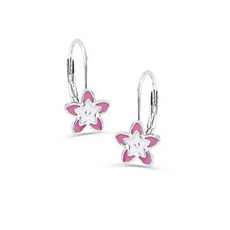 schmuck23 Silber Ohrringe 925 Blume 1,0 cm x 1,0 cm | Gr.: onesize