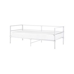 Beliani Einzelbett BATTUT in Wei&szlig; - (W) 93 x (H) 75 x (L) 207 cm | Gr.: onesize