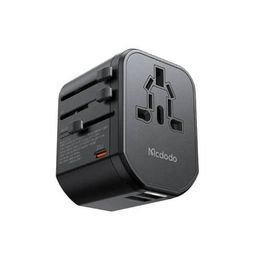 Wisam Universal-Wandladeger&auml;t EU/US/AU/UK Fast Charge, PD 20W (schwarz) | Gr.: onesize