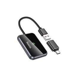 Hoco CarPlay Adapter kabellos USB-A/C Plug & Play schwarz | Gr.: onesize