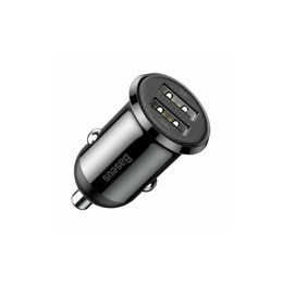 Wisam Baseus Grain Pro Autoladeger&auml;t 2x USB 4,8 A schwarz | Gr.: onesize