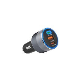Wisam FORCELL Autoladeger&auml;t 65W 2x USB-C + USB-A PD QC SFC Grau | Gr.: onesize