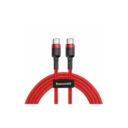 Wisam Baseus Schnell-Ladekabel USB-C PD 2.0 QC 3.0 60W 1m rot | Gr.: onesize