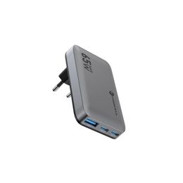 Wisam FORCELL GaN Ladeger&auml;t 65W 2x USB-C + USB-A Grau | Gr.: onesize