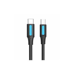 Wisam USB-C 2.0 auf Mini-B Kabel - USB-Adapter-Kabel 2A 1m schwarz | Gr.: onesize