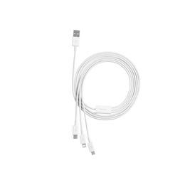 Wisam Baseus 3in1 Schnellladung Kabel USB auf M+L+C 3.5A 0,5m (Wei&szlig;) | Gr.: onesize