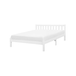 Beliani Doppelbett FLORAC in Wei&szlig; - (W) 187 x (H) 70 x (L) 208 cm | Gr.: onesize