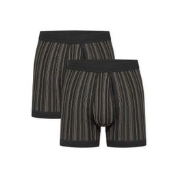 Schiesser Herren Boxershorts &raquo;Original Classics&laquo; 2er Pack, mit Eingriff, gestreift schwarz 8