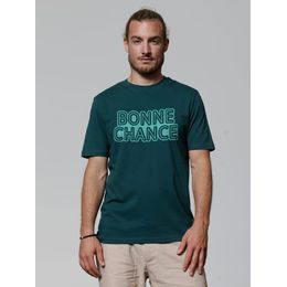 wat? Apparel T-Shirt Bonne Chance in Dunkelgr&uuml;n | Gr.: 56