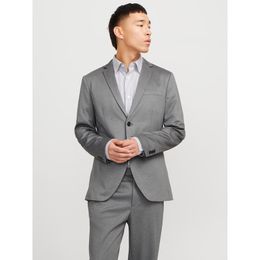 Jack & Jones Jack & Jones Herren Sakko &raquo;JPRJAXON Jersey Blazer mit Stretch f&uuml;r stylischen Look&laquo; meliert, modisch, slim fit, Materialmix grau 56