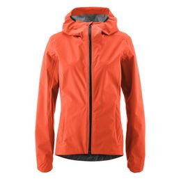 Gonso Damen Fahrradjacke &raquo;Save Jacket Trail W&laquo; Damen Regenjacke wind- und wasserdicht, Radjacke mit Kapuze rot 40