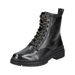 Tamaris Damen Schn&uuml;rstiefelette &raquo; Stiefelette Leder/Textil&laquo; schwarz 37