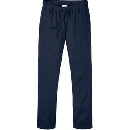 bonprix Damen bonprix Schlupfhose aus Leinen und Baumwolle, mit Eingrifftaschen und Ges&auml;&szlig;taschen blau 50, N-Gr
