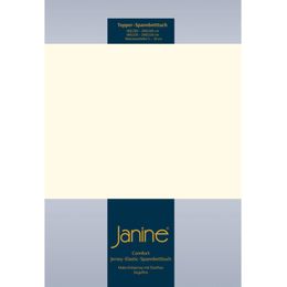 Janine Topper Spannbetttuch Elastic Jersey 5001 in natur | Gr.: 140 x 200