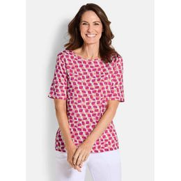 GOLDNER Stilvolles Shirt-Duo mit Muster-Mix in pink / pink / gemustert | Gr.: 46