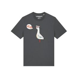 wat? Apparel T-Shirt Moin Seagull in Grau | Gr.: 56