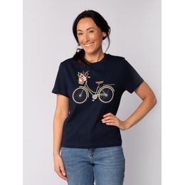 wat? Apparel T-Shirt Damenfahrrad in Dunkelblau | Gr.: 36