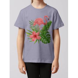 wat? Apparel T-Shirt Flamingo in Lavender | Gr.: 110/116