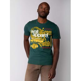 wat? Apparel T-Shirt LIMITED EDITION LOGO PRINT 02 in Dunkelgr&uuml;n | Gr.: 54
