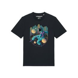 wat? Apparel T-Shirt Techno Astronaut in Schwarz | Gr.: 54