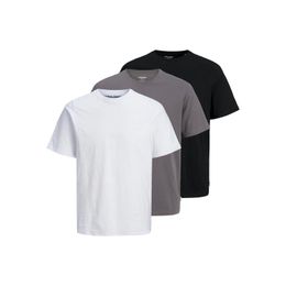 Jack & Jones Jack & Jones Herren Kurzarmshirt &raquo;JJEORGANIC BASIC TEE SS O-NE 3PK MP NOOS&laquo; wei&szlig; XL