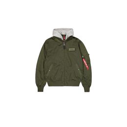 Alpha Industries Damen Bomberjacke &raquo;MA-1 TT Hood Light&laquo; gr&uuml;n XL