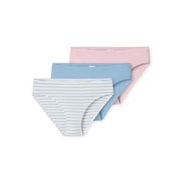 Schiesser Slip 955 in rosa, blau, wei&szlig;-blau-rosa gestreift | Gr.: 152