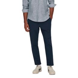 Only & Sons Only&Sons Jogginghose ONSLINUS CROP LIN tapered in Blau | Gr.: M