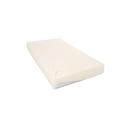 H.G. Hahn-Haustextilien H.G. Hahn Spannbetttuch Primera Elastan Feinjersey in ecru | Gr.: 140 x 200