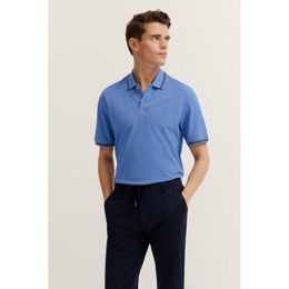 Bugatti Herren Bugatti Poloshirt mit Kontraststreifen und Bruststickerei blau 3XL