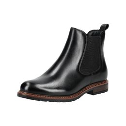 Tamaris Damen Stiefelette &raquo; Stiefelette Leder/Textil&laquo; schwarz 37