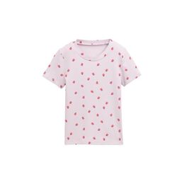 Tom Tailor M&auml;dchen Tom Tailor T-Shirt mit All-Over Print rosa 92