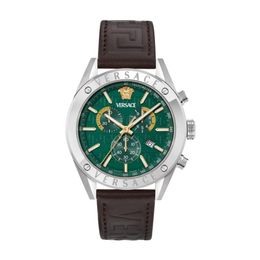 Versace Analog Watch male Brown, Green size One Size