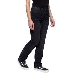 Queen Kerosin Motorradjeans Motor Gear in schwarz | Gr.: W27/L34