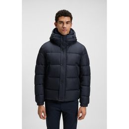 BOSS Orange Herren BOSS Orange Steppjacke &raquo;Omaris&laquo; mit Kapuze mit Rei&szlig;verschlusstaschen blau 54