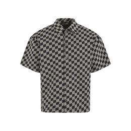 Urban Classics Herren Urban Classics Langarm-Poloshirt &raquo; Laser Check Printed Boxy Shirt&laquo; 1 Stk. L